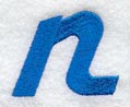 City Script Lower Case Letter n (2 Inch)