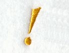 Curly Script Exclamation Point (1 Inch)
