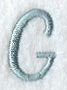 Flair Script Letter G (1 Inch)