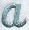 Flair Script Lower Case Letter a (2 Inch)