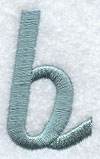 Flair Script Lower Case Letter b (2 Inch)