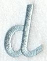 Flair Script Lower Case Letter d (1 1/2 Inch)