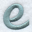 Flair Script Lower Case Letter e (2 Inch)