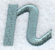 Flair Script Lower Case Letter n (2 Inch)