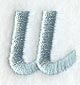Flair Script Lower Case Letter u (1 1/2 Inch)