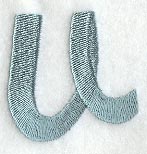 Flair Script Lower Case Letter v (3 Inch)