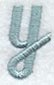 Flair Script Lower Case Letter y (1 Inch)