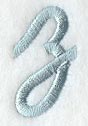 Flair Script Lower Case Letter z (1 1/2 Inch)