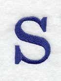 Schoolbook Lower Case Letter s (2 Inch)