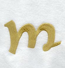 Olivia Lower Case Letter m (2 Inch)