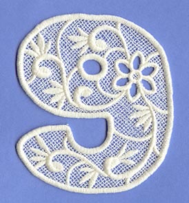 Floral Lace Number 9 (Lace)