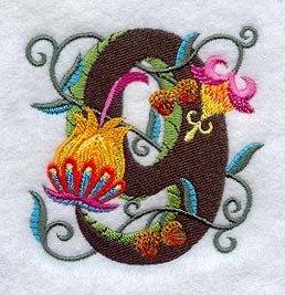 Jacobean Number 9 (3 Inch)