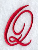 Monogram Script Letter Q - 2 Inch