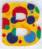 Polka Dot Letter B (2 inch)