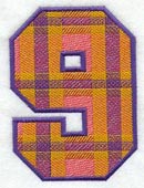 Plaid Number 9 (2 inch)