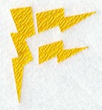Lightning Letter F (2 inch)