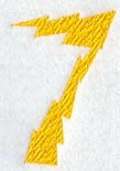 Lightning Number 7 (2 inch)