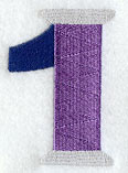 Embroidery Number 1 (2 inch)