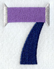 Embroidery Number 7 (3 inch)