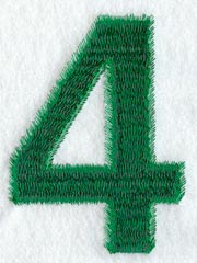 Plush Number 4 - 3 inch