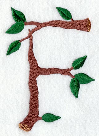 Branch Letter F - 5 inch