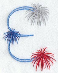 Fireworks Letter E - 3 inch