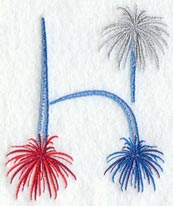 Fireworks Letter H - 3 inch