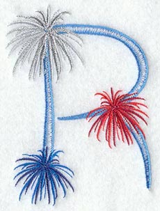 Fireworks Letter R - 4 inch
