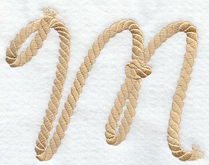 Rope Letter M - 2 inch