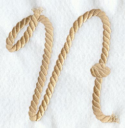 Rope Letter N - 3 inch