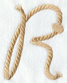 Rope Letter R - 2 inch