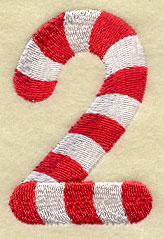 Candy Cane Number 2 - 3 inch