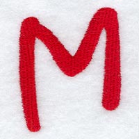 Kids Upper Case Letter M - 2 Inch