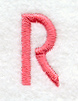 Art Block Letter R (1 Inch)