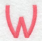 Art Block Letter W (1 1/2 Inch)