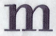 Bodoni Lower Case Letter m (2 Inch)