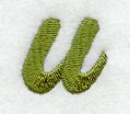 Book Script Lower Case Letter u (1 1/2 Inch)