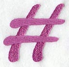 Carla Number Sign (2 Inch)