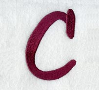 Casual Serif Letter C (2 Inch)