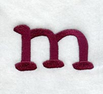 Casual Serif Lower Case Letter m (2 Inch)
