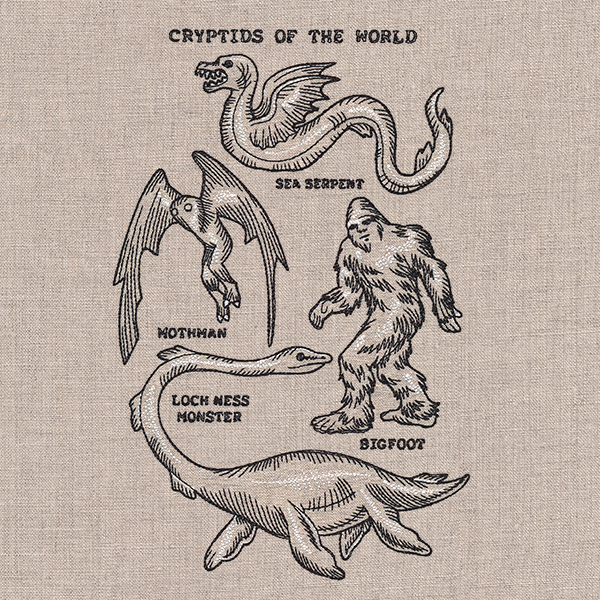 Cryptids of the World Collage