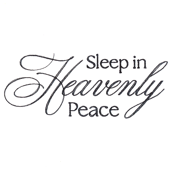 Sleep in Heavenly Peace Script
