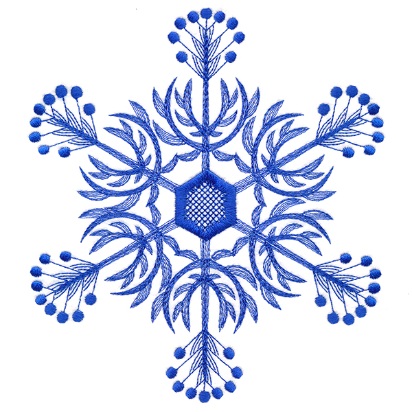 Winter Folk Art Snowflake 6