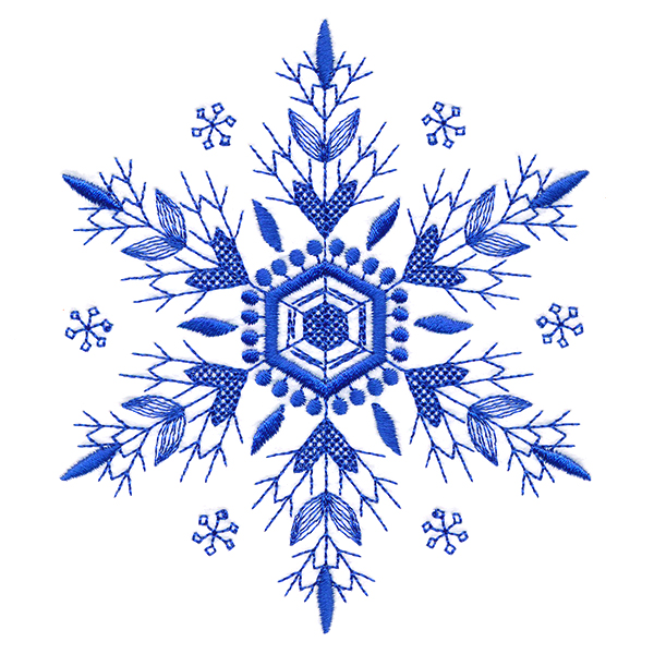 Winter Folk Art Snowflake 3