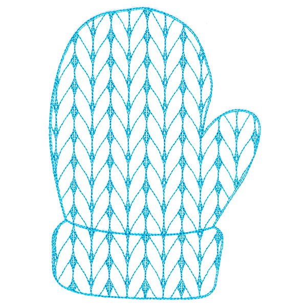 Classic Knitting Pattern Mitten