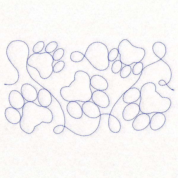 Perfect Pet Paws (Edge-to-Edge Quilting)