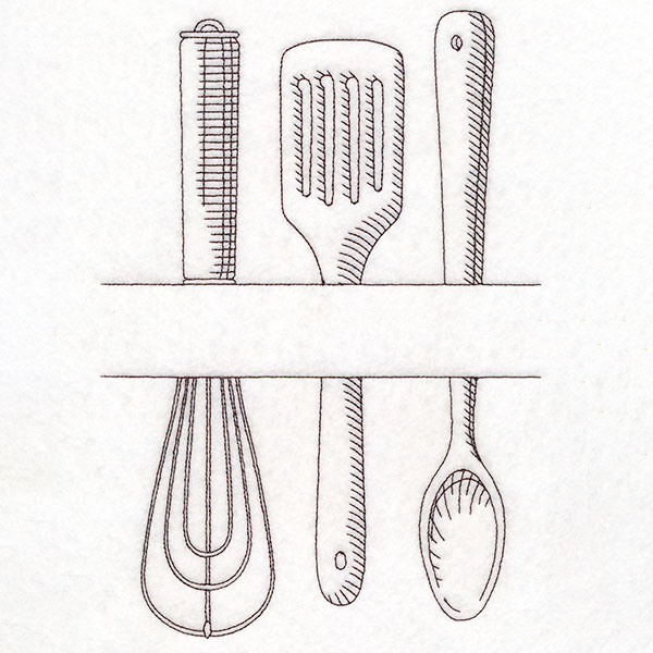 Customizable Kitchen Frame - Cooking Utensils