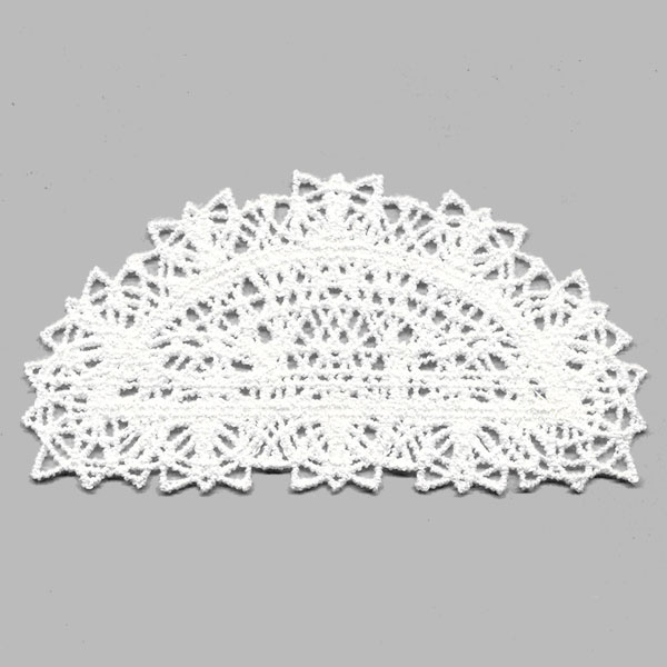 Fancy Lace Decor - Half Circle (Battenburg Lace)