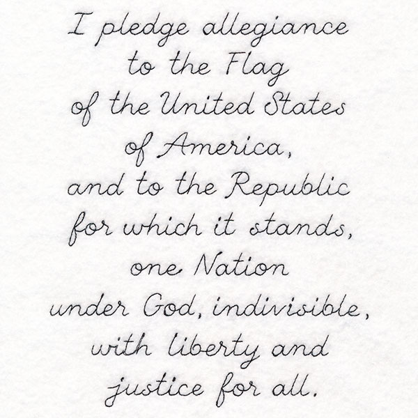 Pledge of Allegiance Script