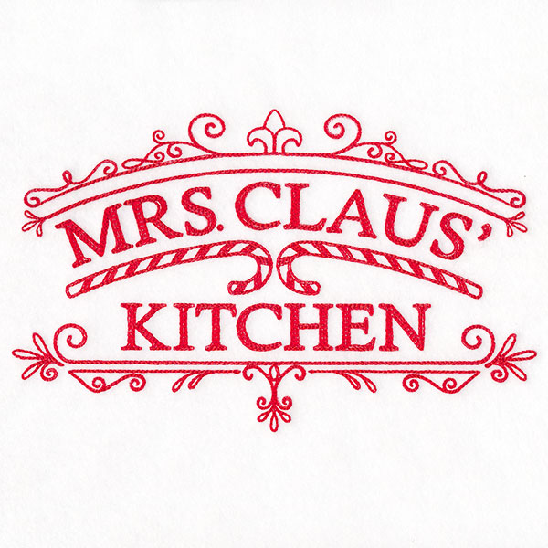 Mrs. Claus' Kitchen Market Sign